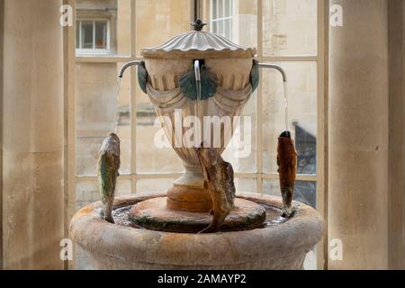 The Kings Spring Spa Water Fountain situated in the Georgian Pump Room ...