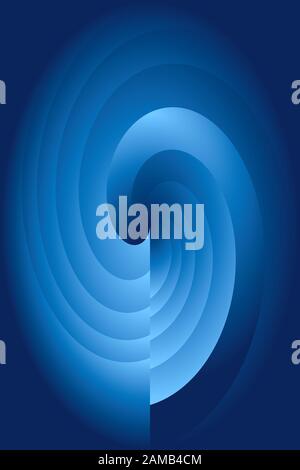 Classic blue twirl Stock Photo - Alamy