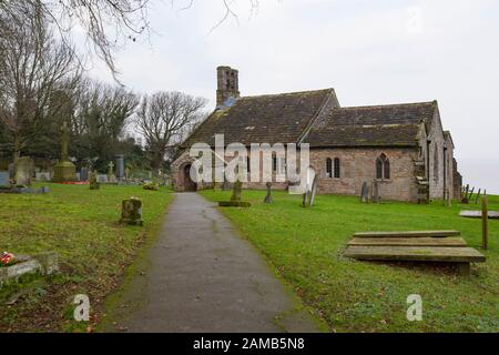 The graveyard at St Peter's church, North Rauceby, Lincolnshire ...
