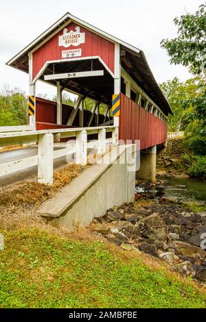 Glessner Covered Bridge, Covered Bridge Road, Stonycreek Township, PA ...