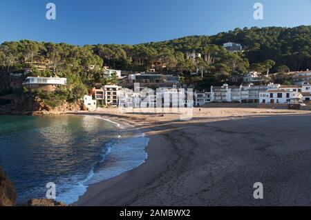 Building development at Sa Riera, Costa Brava, Catalunya, Spain Stock ...