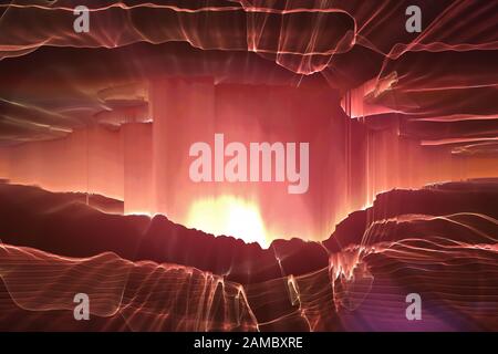 red digital damage illustration Stock Photo - Alamy