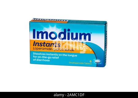 Box Of Imodium Instants Loperamide Hydrochloride box tablets packet cut ...