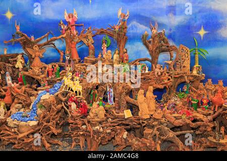 Mexican decorations statues inspired by Easter celebration, Riviera ...