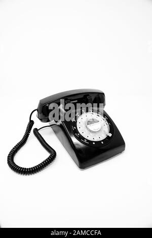 Modern replica dial type telephone Stock Photo - Alamy