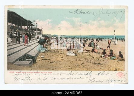 State bath house, Revere Beach, Mass, Beaches, Bathhouses, United ...