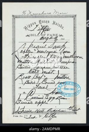 HANDWRITTEN; DECORATIVE GREEN BORDER 1900-4892; BREAKFAST [held by ...