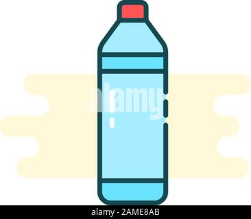 Water bottle icon. Cartoon of water bottle vector icon for web design ...