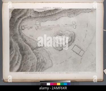 Thèbes. Memnonium Ramesseum. Plan topographique du tombeau d'Osymandyas ...