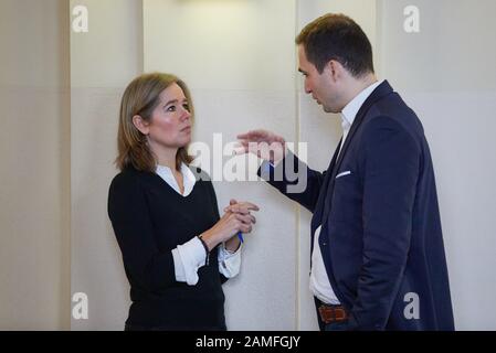 13 January 2020, Hamburg: Anne Meier-Göring, presiding judge, and ...