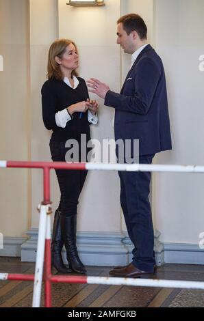 13 January 2020, Hamburg: Anne Meier-Göring, presiding judge, and ...