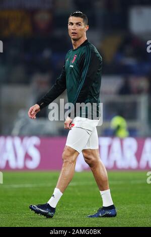 Cristiano Ronaldo of Juventus before the kick off during the match ...