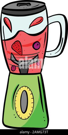 Kitchen blender machine icon green vector Stock Vector Image & Art - Alamy