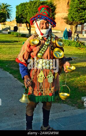 Traditional Guerrab (Water Carrier) by Old Medina, Casa-Anfa District ...