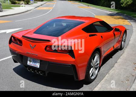 A Red Chevrolet Corvette Stingray Stock Photo - Alamy