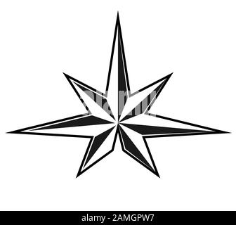 Seven Star Logo Design Template Vector Stock Vector Image & Art - Alamy