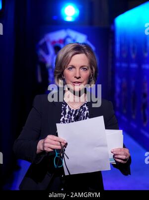 Snooker presenter Hazel Irvine during day four of the MrQ Masters at ...