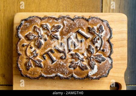 Famous Tula Pryanik, traditional ethnic Russian sweet baked bread made ...