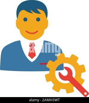 Troubleshooting icon from customer service collection. Simple line ...