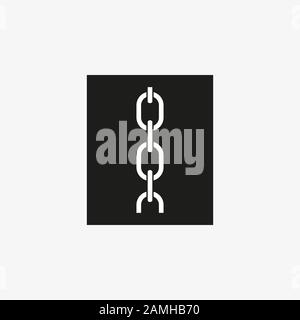 Sling here packaging symbol. Vector illustration, flat design Stock ...