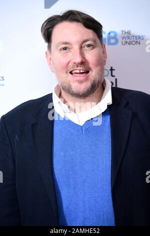 Jake Yapp arrives at The Writers' Guild Awards 2020 held at the Royal ...