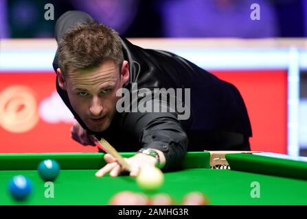 David Gilbert during his match against Si Jiahui, on day four of the ...