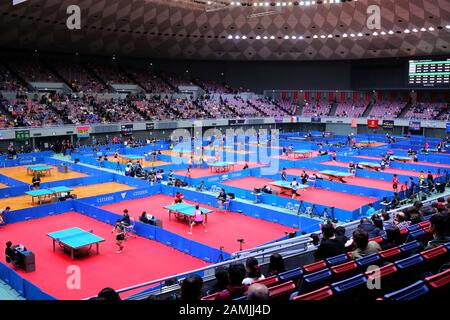 Osaka, Japan. 13th Jan, 2020. Yuna Ojio Table Tennis : All Japan Table ...