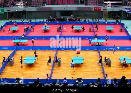 Osaka, Japan. 13th Jan, 2020. Yuna Ojio Table Tennis : All Japan Table ...