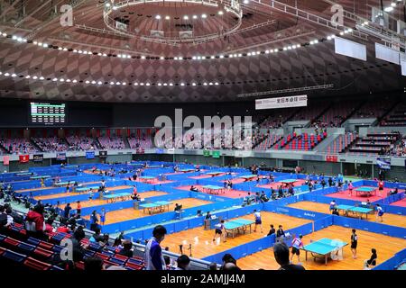 Osaka, Japan. 13th Jan, 2020. Yuna Ojio Table Tennis : All Japan Table ...