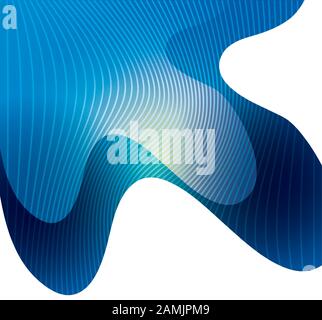 waves background, geometric figures on white background vector ...