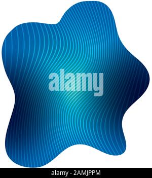 waves background, geometric figures on white background vector ...