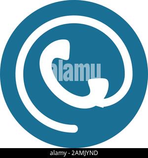 telephone communication with arroba symbol Stock Vector Image & Art - Alamy