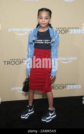 Milan Ray at the Amazon Studios Troop Zero Los Angeles Premiere held at ...