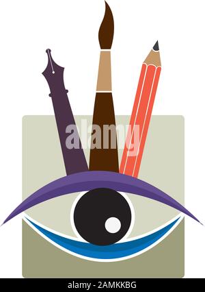 Illustration of Threading an Eyebrow Icon Stock Photo - Alamy