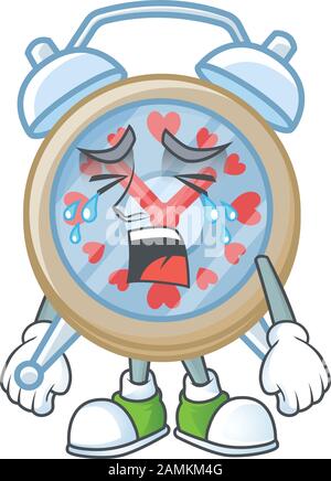 Crying clock character cartoon style Stock Vector Image & Art - Alamy