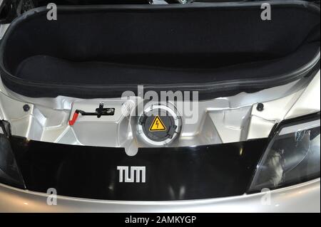 The TU Munich is presenting the Visio.M small electric car developed by ...