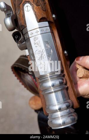 Practice shooting of the original Truderinger boeller shooters on the ...