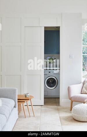 utility room, panelled wall Stock Photo - Alamy