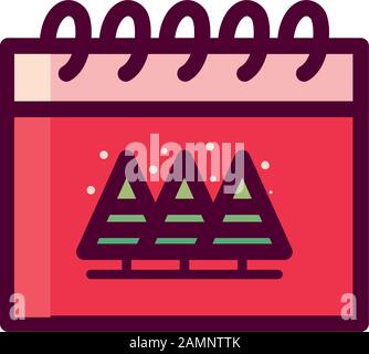 Calendar for Chritmas, vector Stock Vector Image & Art - Alamy