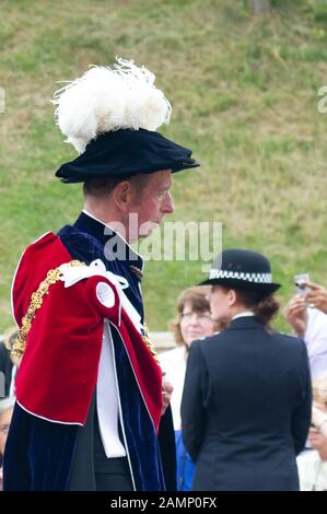 The Duke of Kent attending the annual Order of the Garter Service at St ...