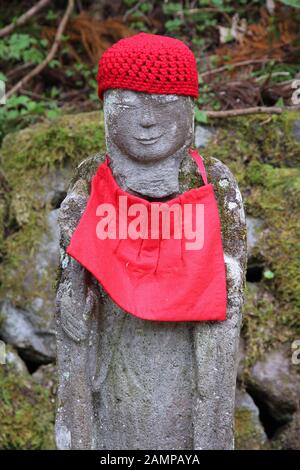 Japan monument - Narabi Jizo statue in Nikko forest by Kanmangafuchi ...