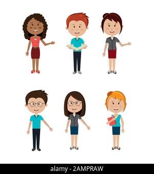 group of teachers avatar characters Stock Vector Image & Art - Alamy