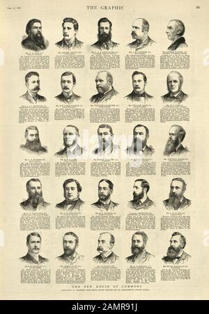 The General Election in 1880 Victorian men and gentlemen voting at a ...