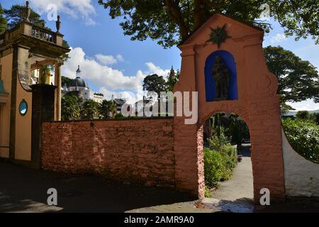 Portmeirion Castle hotel restaurant. Portmeirion, North Wales, United ...