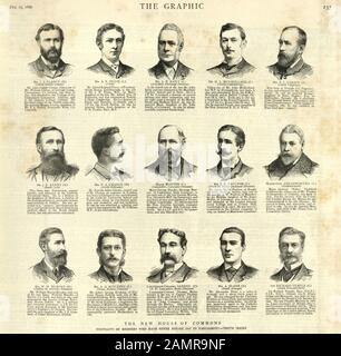 The General Election in 1880 Victorian men and gentlemen voting at a ...
