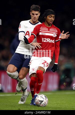 Djed Spence of Tottenham Hotspur during the Premier League match ...