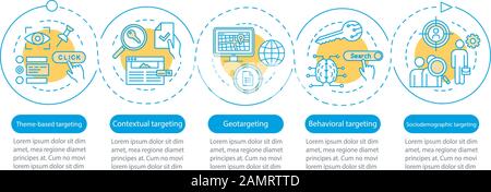 Targeting types vector infographic template. Business presentation ...