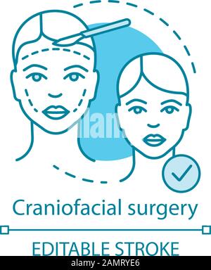 Craniofacial surgery abstract concept vector illustration Stock Vector ...
