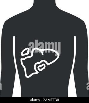 cirrhosis hepatitis glyph icon vector illustration Stock Vector Image ...