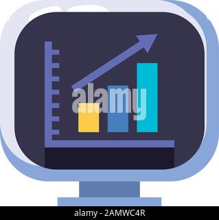 Workflow inside computer design, Infographic data information business ...
